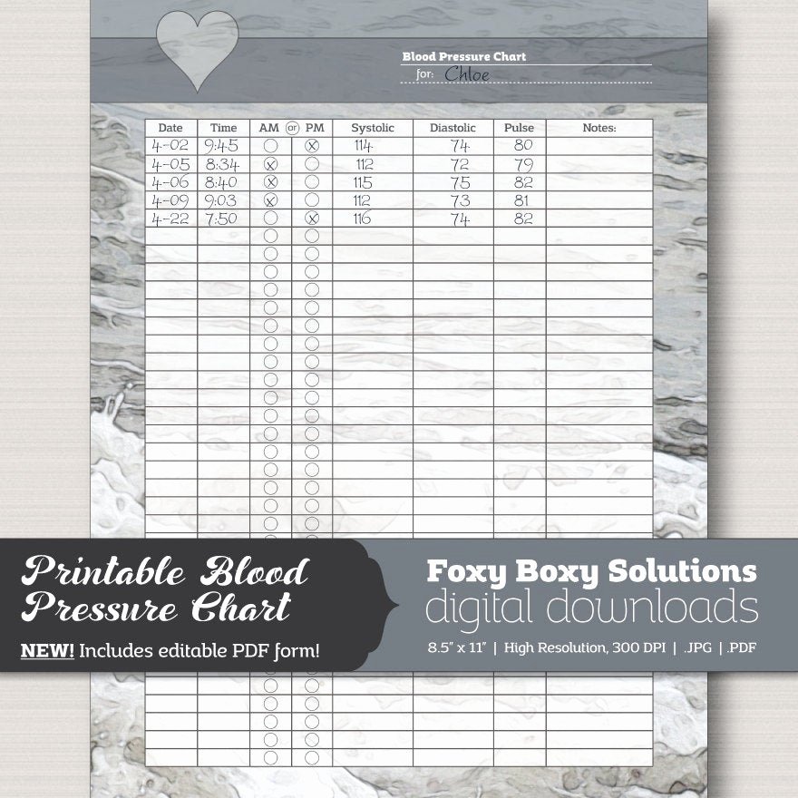 Home Blood Pressure Chart Pdf LinneloX