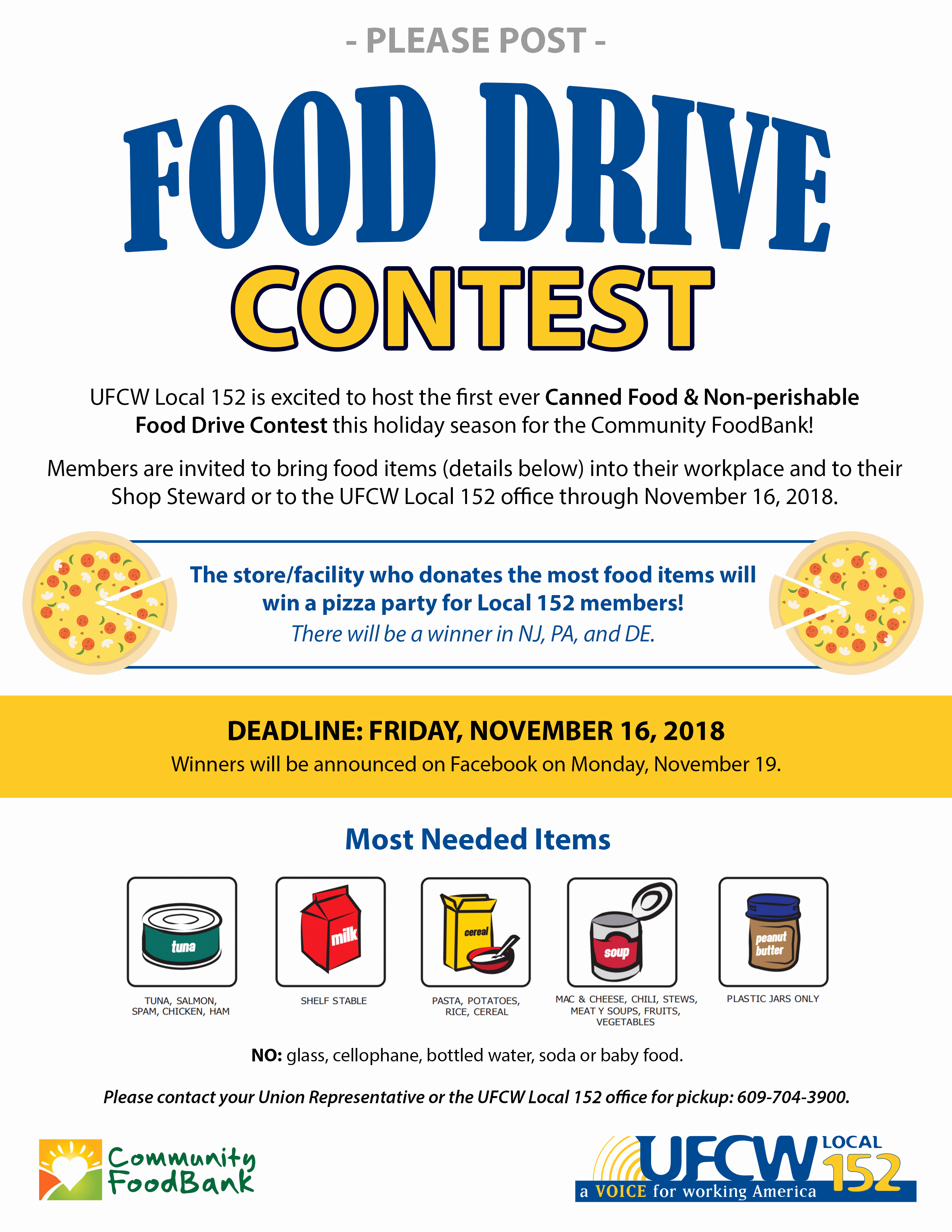 40 Can Food Drive Flyer Desalas Template