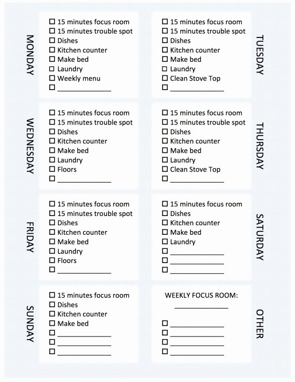 40 Chore List For Adults Desalas Template