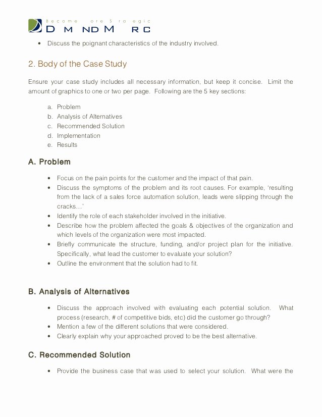 40 Examples Of Case Studies Desalas Template