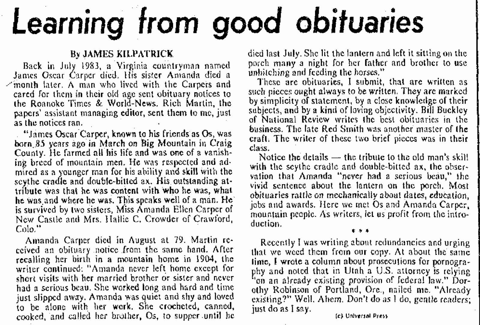 40 Examples Of Obituaries Well Written Desalas Template