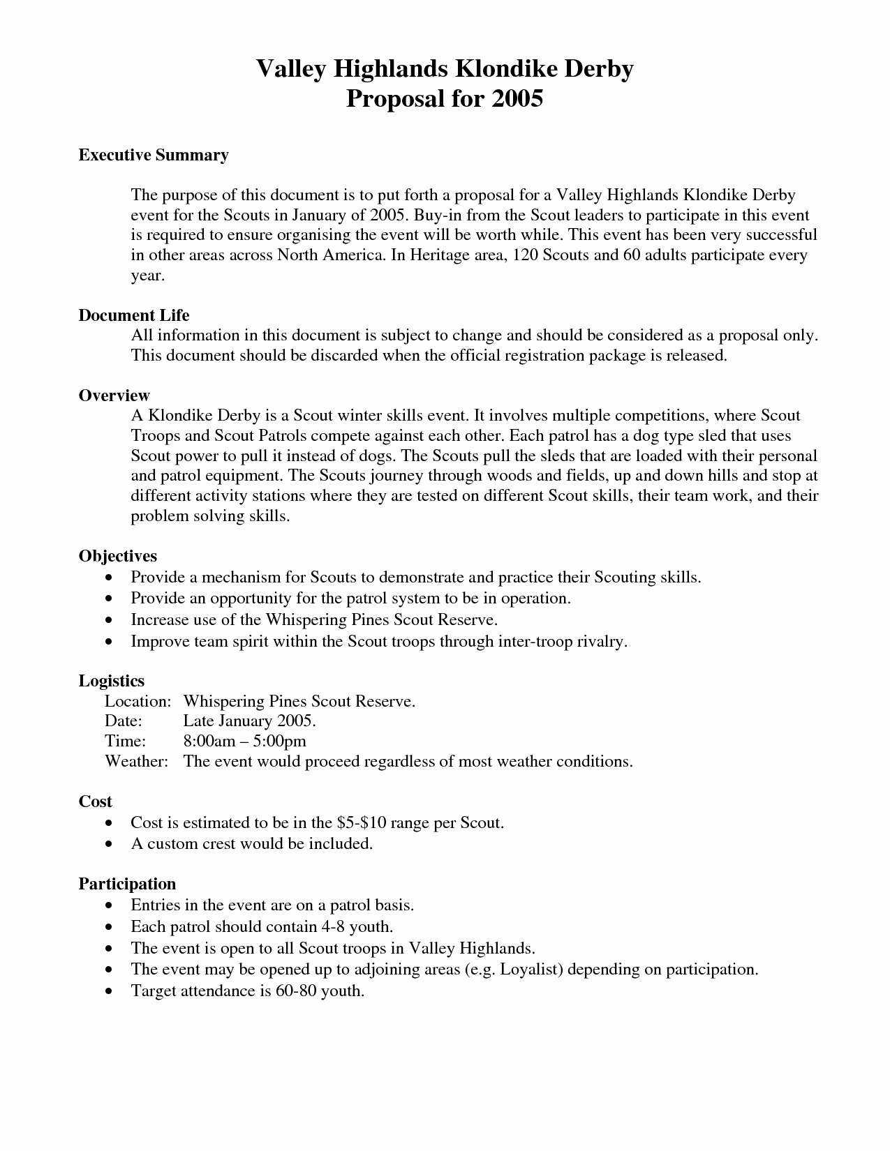 40 Executive Summary Sample For Proposal Desalas Template