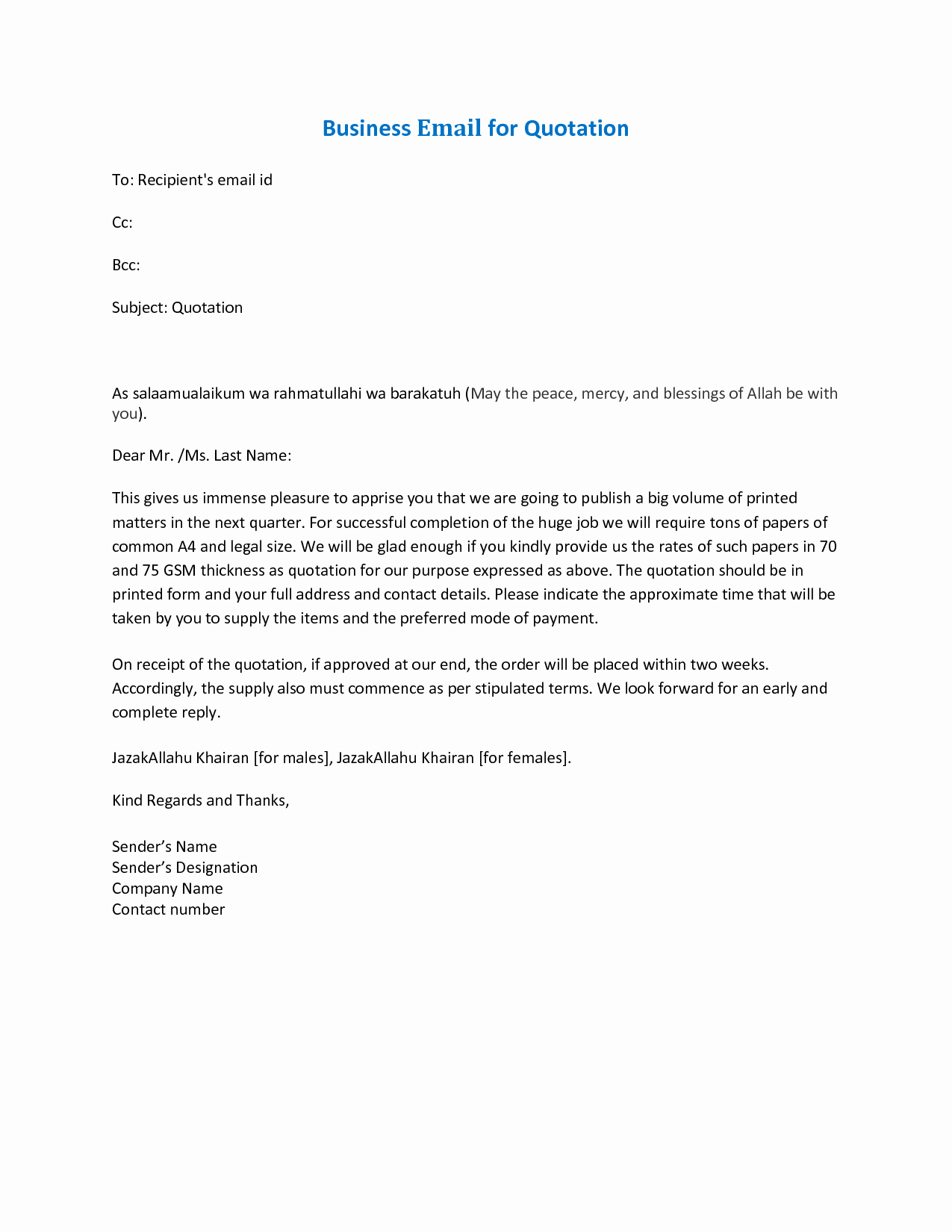 40 Formal E Mail Example Desalas Template