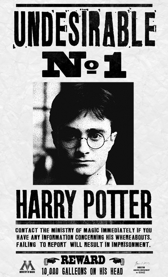 Harry Potter Wanted Poster Template Free Printable Templates