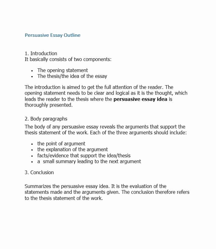 40 How To Outline An Essay Desalas Template