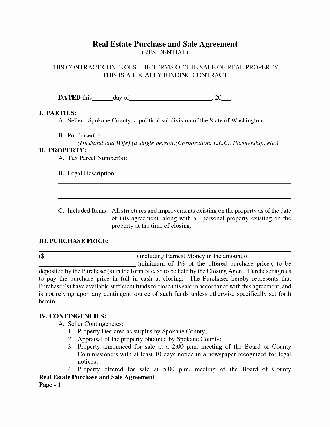 40 Simple Home Purchase Agreement Desalas Template