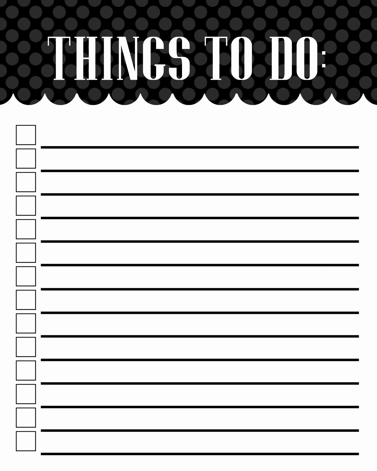 40 Things To Do List Template Desalas Template