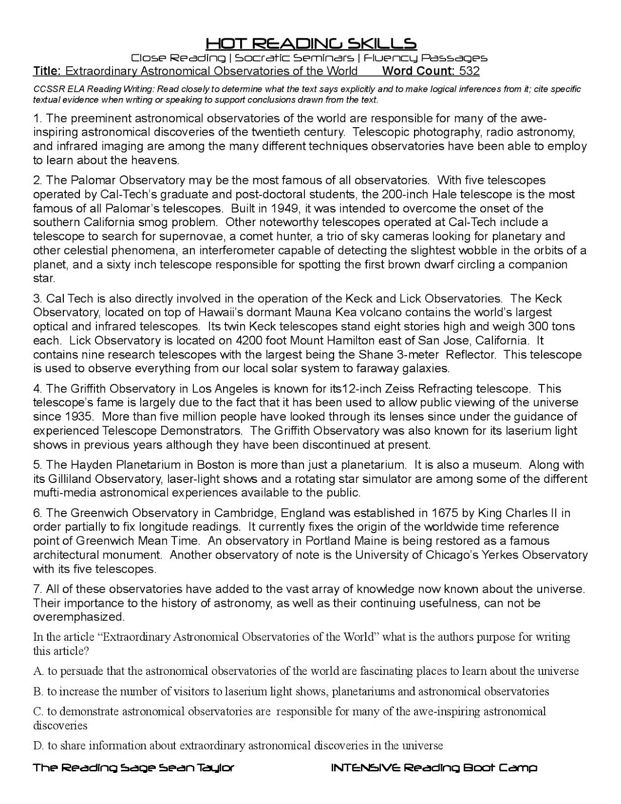 20 9th Grade Nonfiction Reading Passages Desalas Template 20 9th Grade Nonfiction Reading Passages Desalas Template