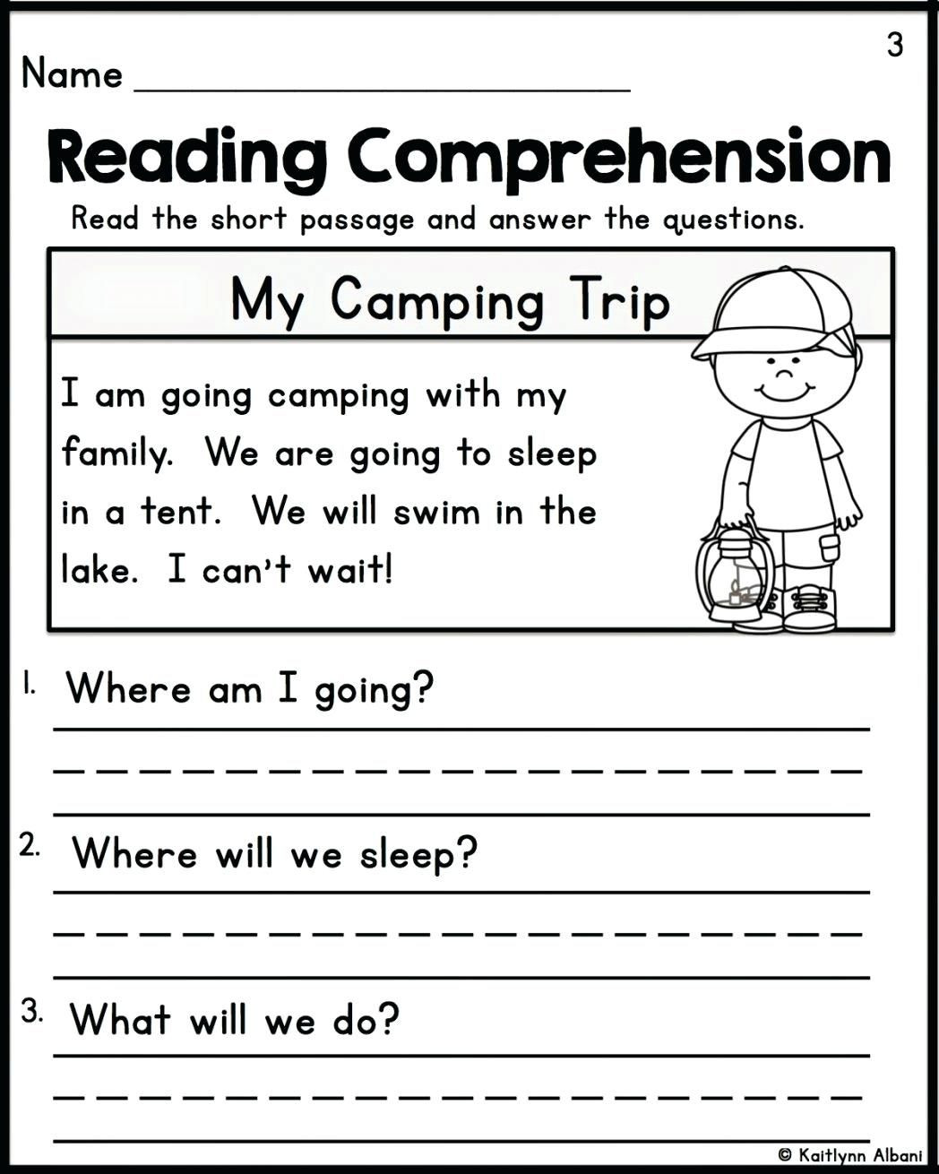 20 Free 1st Grade Comprehension Worksheets Desalas Template