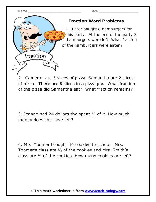 20 Third Grade Fraction Word Problems Desalas Template 20 Third Grade Fraction Word Problems Desalas Template